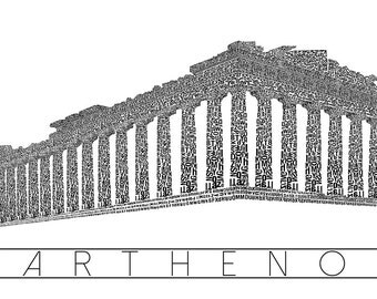 Athenian Parthenon in Letters