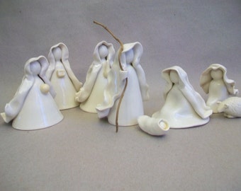 Pottery nativity set | Etsy