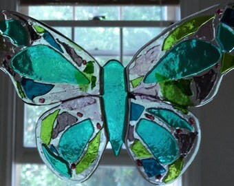 Popular items for glass butterflies on Etsy