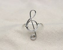 Unique music note ring related items | Etsy