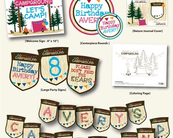 Popular items for camping birthday on Etsy