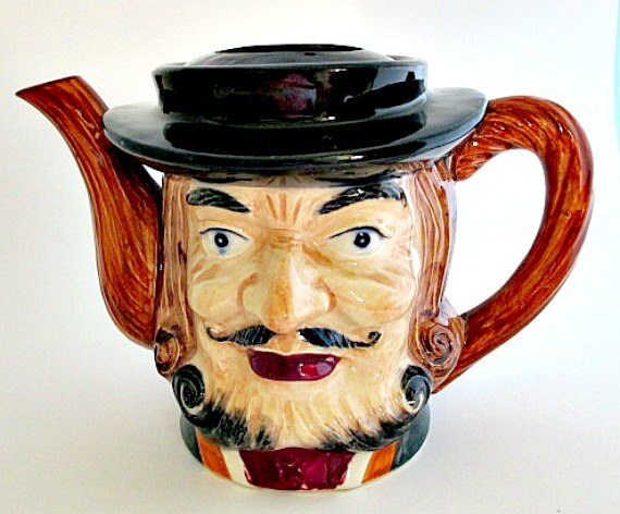 Mustache Moustache Man Vintage Teapot / 1960’s Collectible Made in ...