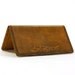70s Leather Checkbook Cover / Wells Fargo / Brown Leather