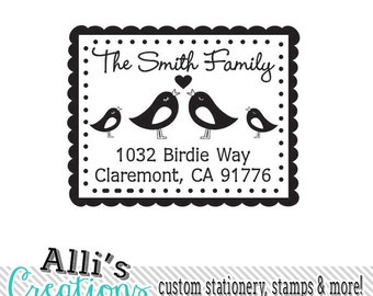 Unique cute address stamp related items | Etsy