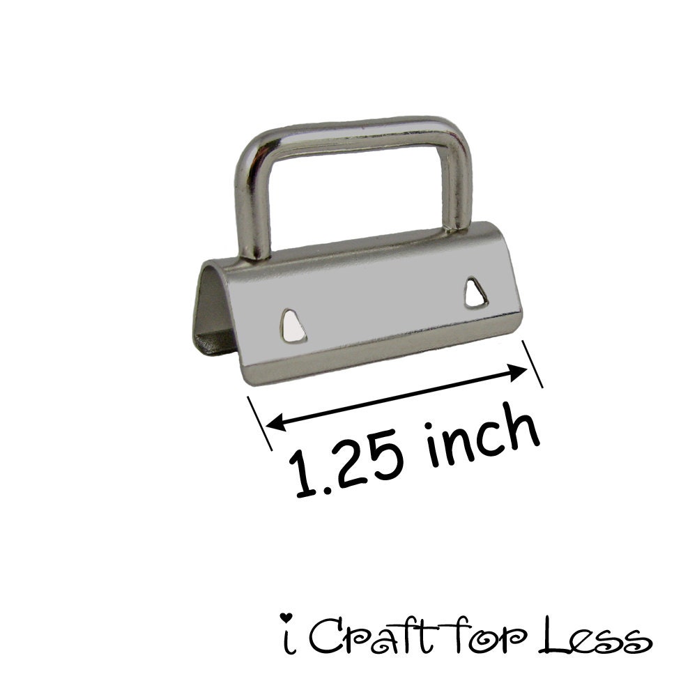 50 Key Fob Hardware WITHOUT Key Rings 1.25 by everythingribbons