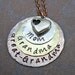 Mom Grandma Great-Grandma Necklace with Heart Mothers Day Hand