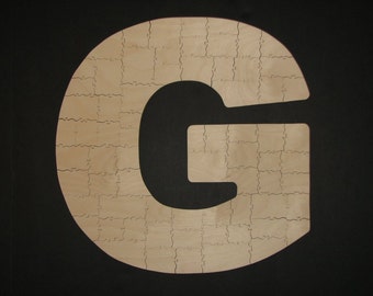 Letter g puzzle | Etsy