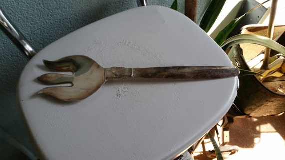 Items similar to Large silver serving fork perfect for entertaining ...