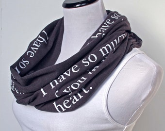 Popular items for poem scarf on Etsy