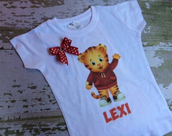 Daniel Tiger Personalized Shirt with Bow