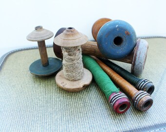 Popular items for Vintage wood spools on Etsy