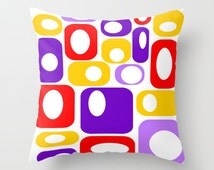 Unique red purple pillow related items | Etsy