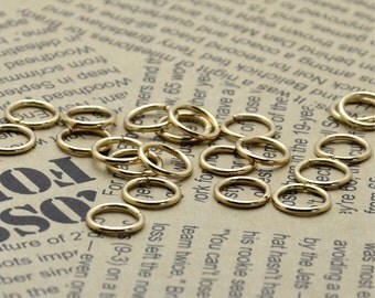 25pcs .925 Sterling Silver 4mm Open Jump Rings 22ga Made in