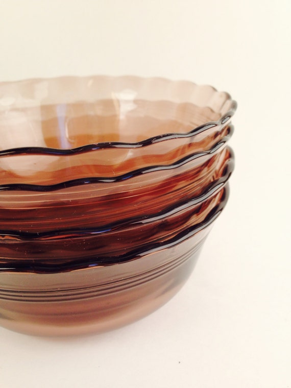 SALE Vintage Amethyst Purple Pyrex Bowls by JadeandLoren on Etsy