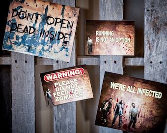 Zombie Warning Signs Apocalypse Zombie Hunters Containment