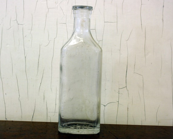 Vintage Blue Ribbon Medicine Bottle E4524 by LittleRedHenVINTAGE