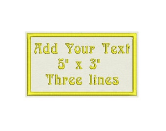 Custom Embroidered Patch Custom Text Sew by Embroiderybranche