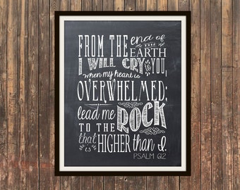 Popular items for psalm 61 2 on Etsy