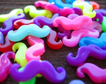 Mustache beads | Etsy