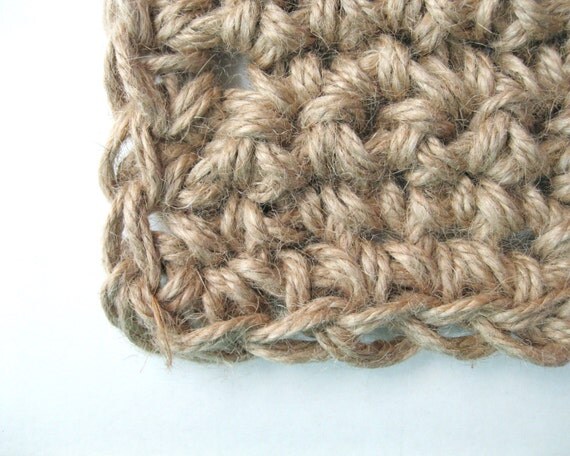 Custom Soft Thick Crochet Jute Rug Double Thickness by Exotiflora