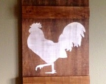Popular items for rooster signs on Etsy