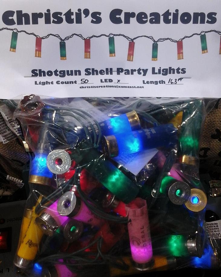 Shotgun Shell Party Lights 50 count string by WAChristisCreations