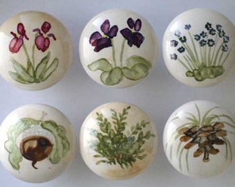 Popular items for hand painted knobs on Etsy
