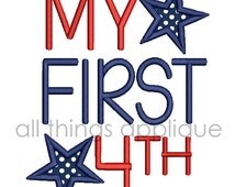 Unique my first 4th of july related items | Etsy