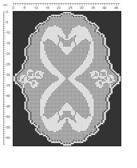 Filet Crochet 'Swans' instant download pdf. by Thenortherngypsie