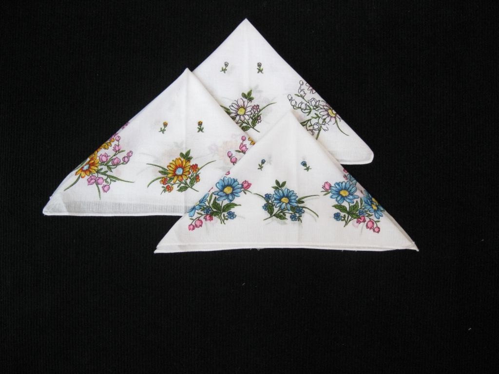 Vintage ladies handkerchief Set of 3 2208 – Haute Juice