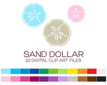 Unique sand dollar clip art related items | Etsy