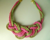 Popular items for knot rope necklace on Etsy