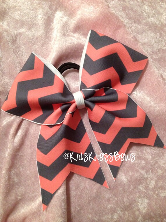 Items Similar To Cheer Bow Custom Chevron Cheer Bow Design Your Own Chevron Cheer Bow On Etsy