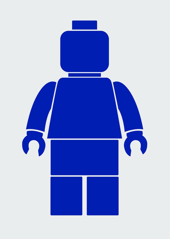 Lego Man A3 Retro Poster Wall Art