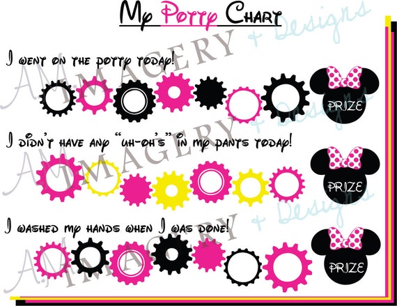 Minnie Mouse Potty Chart