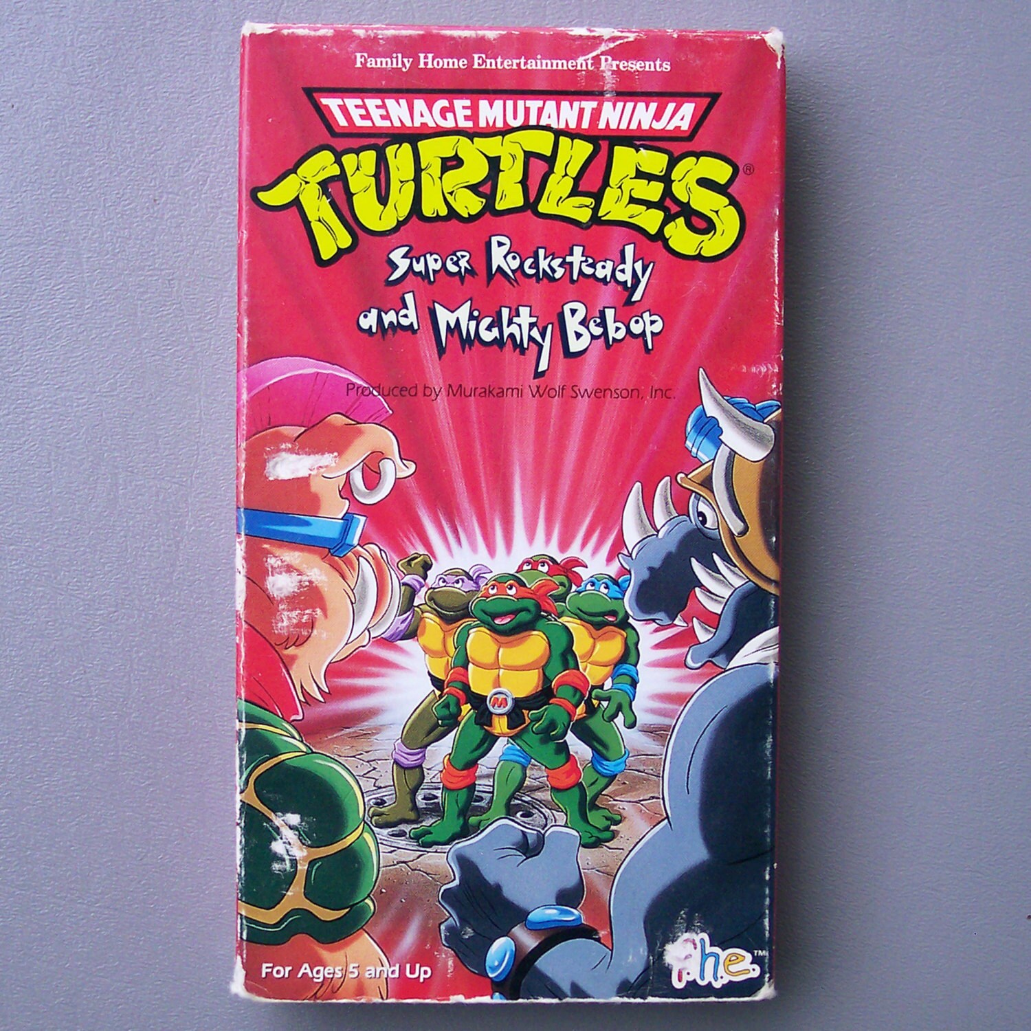 Vintage 1990 Teenage Mutant Ninja Turtles Cartoon VHS tape