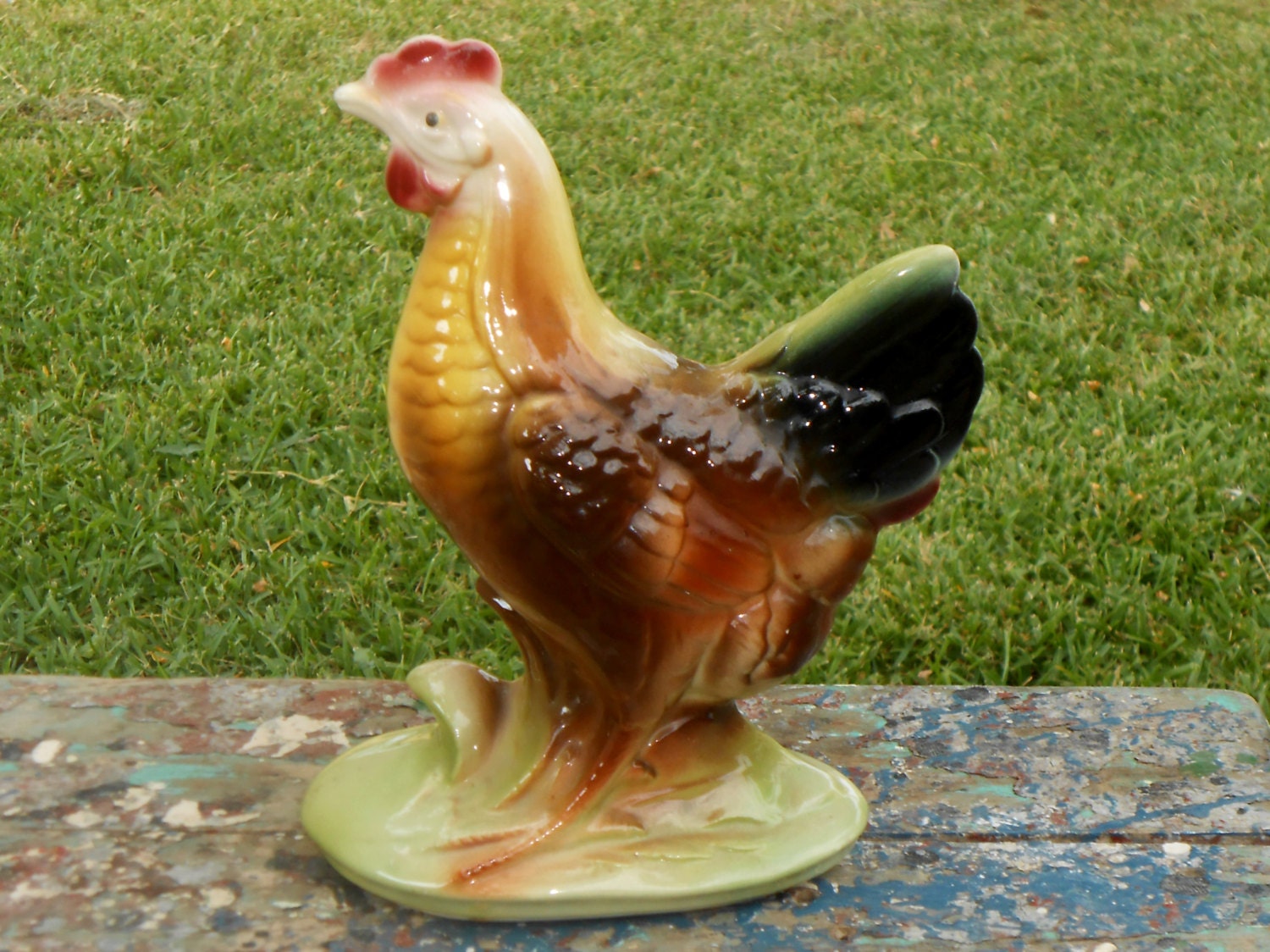 Vintage Art Pottery Chicken Royal Windsor Line Brown Breasted Hen ...