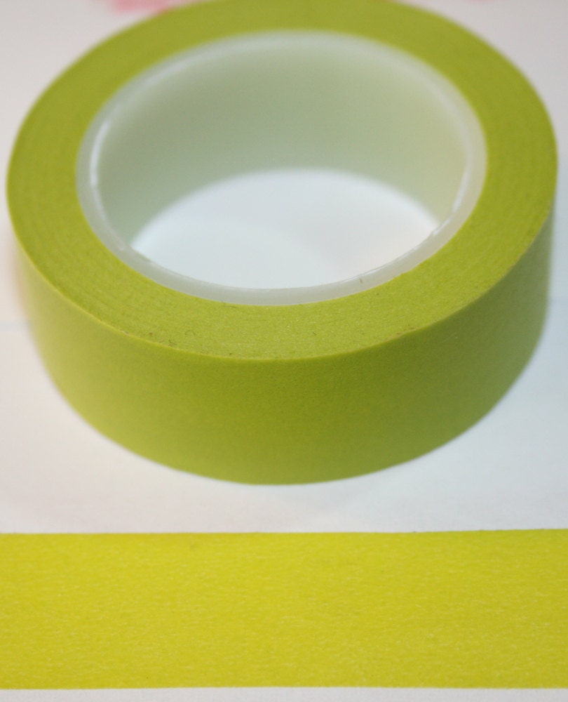 Lime Green Washi Tape from OHMYSTARSSUPPLIES on Etsy Studio
