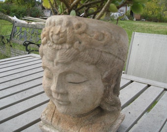 4 Faces planter by ConcreteDesignStudio on Etsy