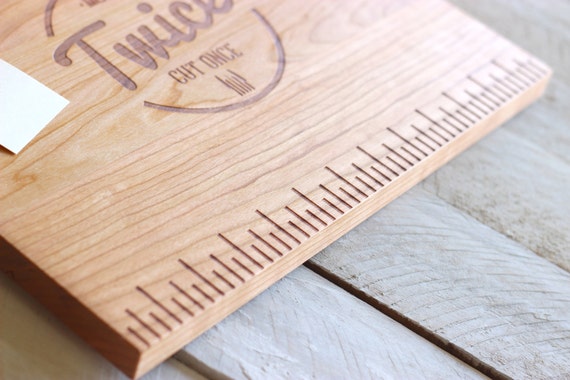Measurement Design Cutting Board Ruler Badge Design