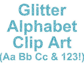 Popular items for blue glitter letter on Etsy