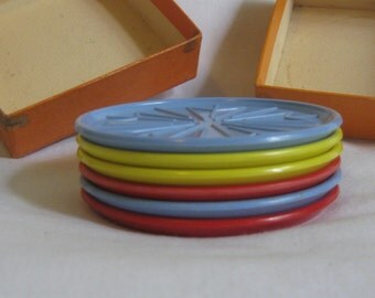 Plastic coasters | Etsy