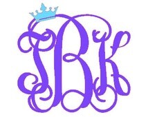 Popular items for monogram crown on Etsy