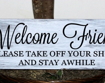 Take off your shoes | Etsy