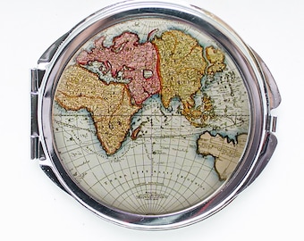 Popular items for world map mirror on Etsy