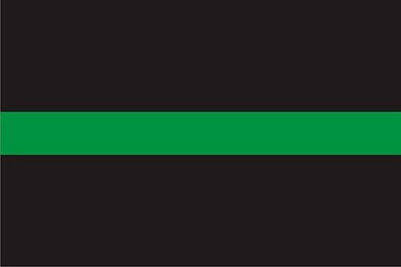 Thin Green Line Reflective Decal SKU: D1068-0002