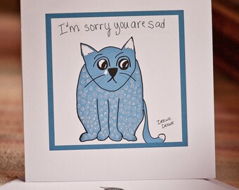 Popular items for sad cat on Etsy