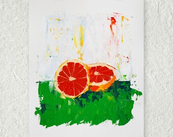 Popular items for Grapefruit Painting on Etsy