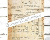 Unique french script paper related items | Etsy