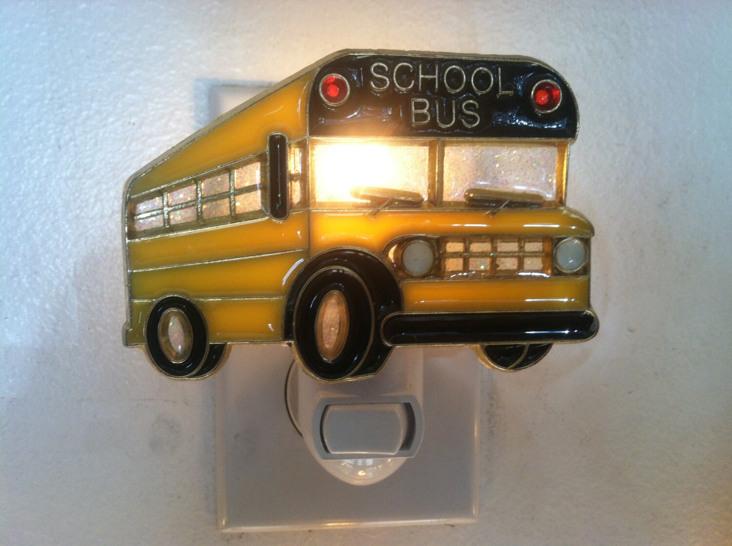 School Bus Night Light with 4 watt on/off switch